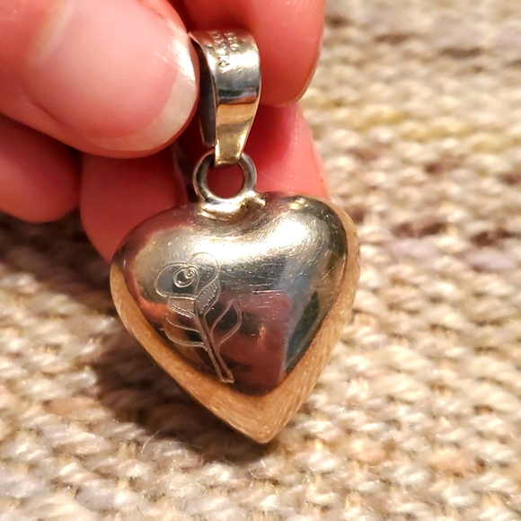 Jewelry | Mexico Silver Heart Shaped Jingle Bell Pendant | Poshmark